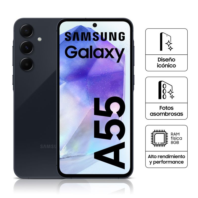 Celular 5G Samsung Galaxy SM-A556EZKQLTP A55 8GB 256GB 50MP Negro